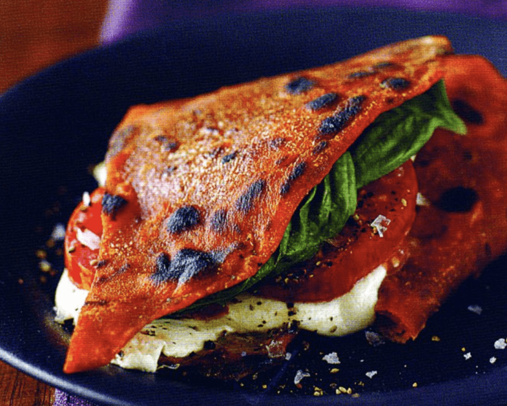 Piadina Neapolitan - Grilled Cheese with Tomato and Basil - PB on Life